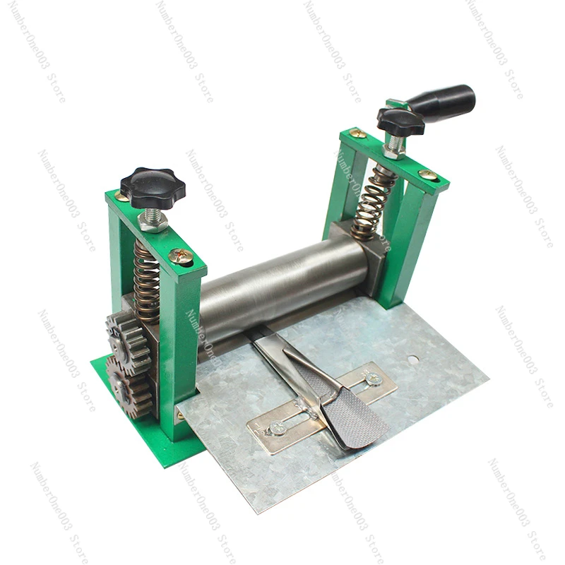Máquina de tira de couro pequena com manivela manual, dispensador de ...