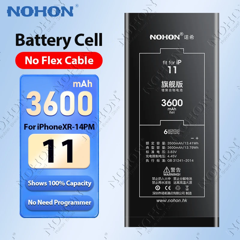 NOHON-Battery-for-iPhone-11-12-13-14-Pro-Max-XR-XS-XSMax-High-Capacity ...
