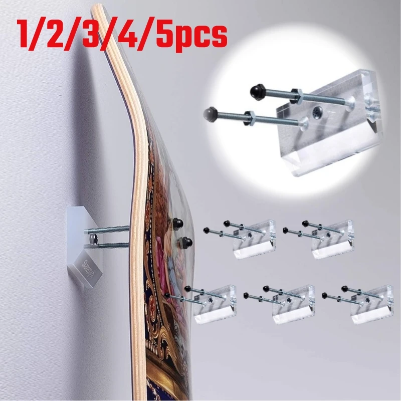 Skateboard Wall Mount Longboard Deck Hanger Display Stand Storage ...