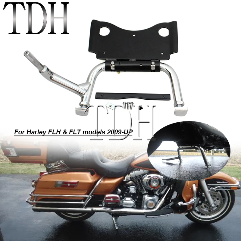 Motorcycle-Heavy-Duty-Adjustable-Center-Stand-for-Harley-Touring-FLH ...