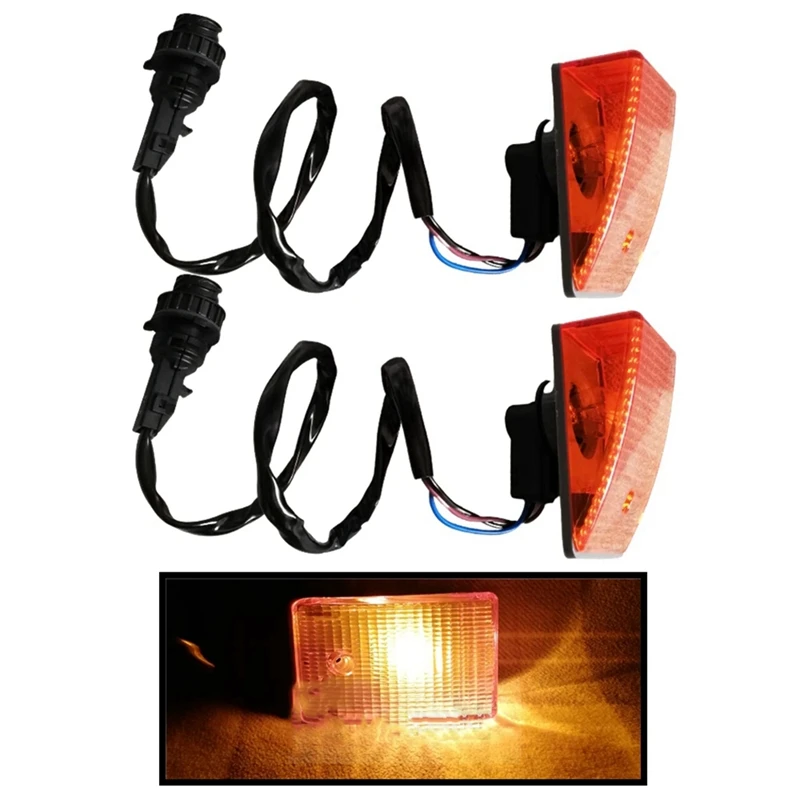 2Pcs 24V LED Corner Lights For Mercedes Benz Actros MP1 MP2 Truck Parts ...