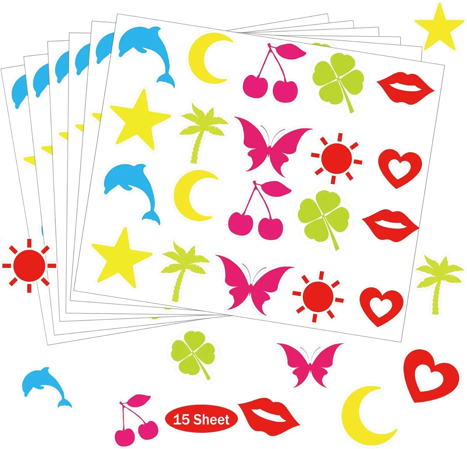 Tanning-Sunbathing-Stickers-300-Pcs-Tanning-Bed-Body-Stickers-Decals ...