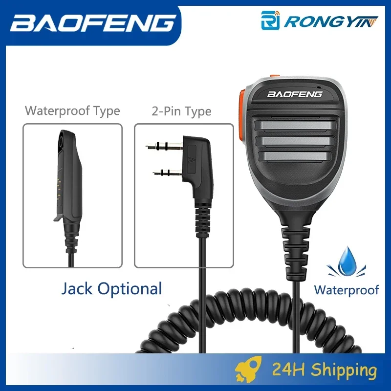 Baofeng-UV-5R-PTT-Waterproof-UV-9R-Walkie-Talkie-Speaker-Radio ...