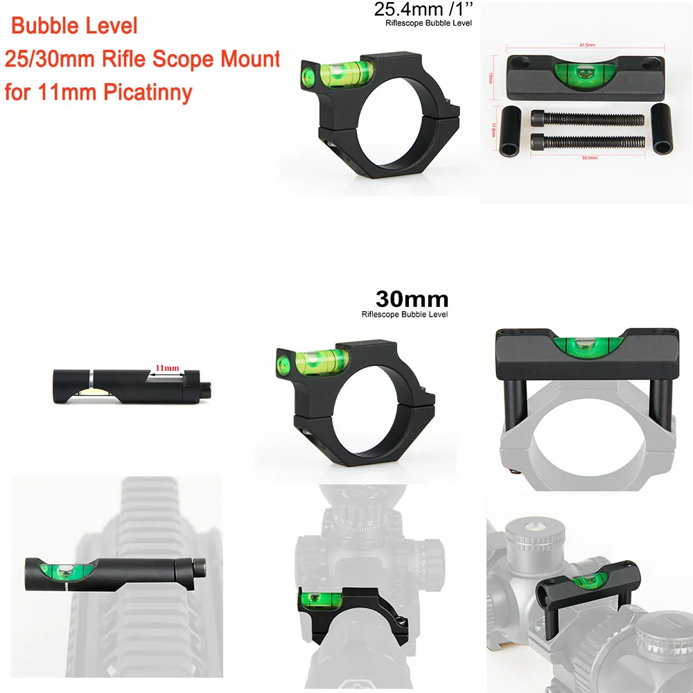 Tactical Rifle/Airgun Scope Alloy Spirit Level Bubble for 25.4/21.2mm ...