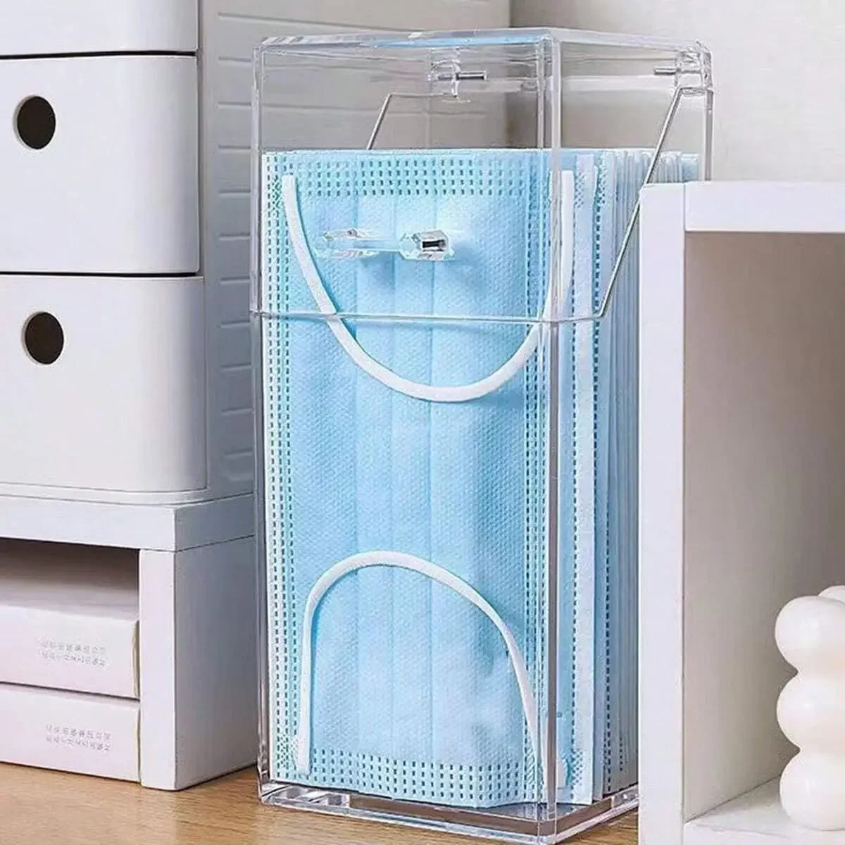 1/2pcs-Desktop Makeup Brush Storage Bucket Cup Holder with Lid Makeup ...