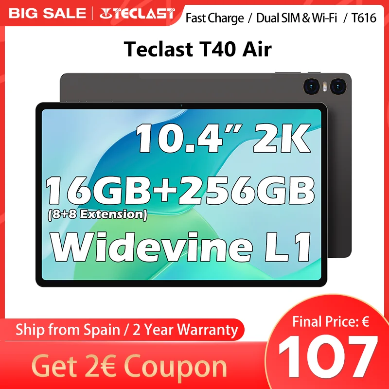 The-latest-TECLAST-tablet-T40-Air-Android-13-16GB-RAM-ROM-256GB-10-4 ...