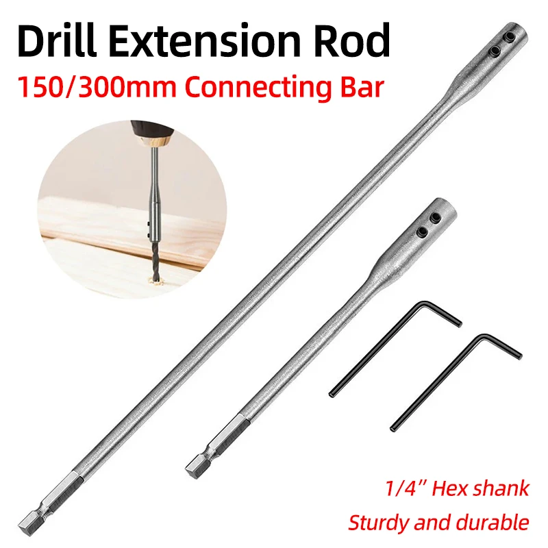 Drill-Extension-Connect-Rod-150-300mm-1-4-Hex-Shank-Screwdriver-Bit ...