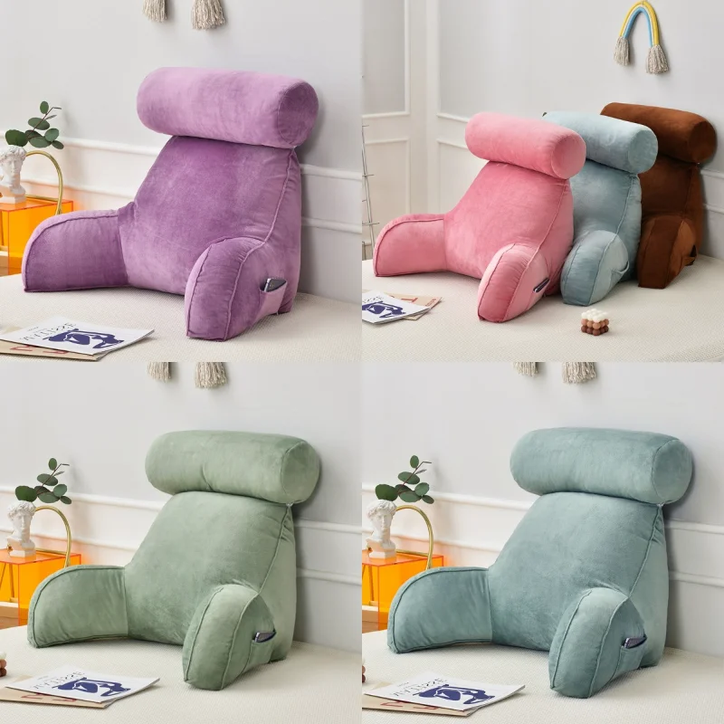 75-40-40cm-Floor-Cushions-Linen-Reading-Pillow-Bed-Read-Sofa-Waist ...