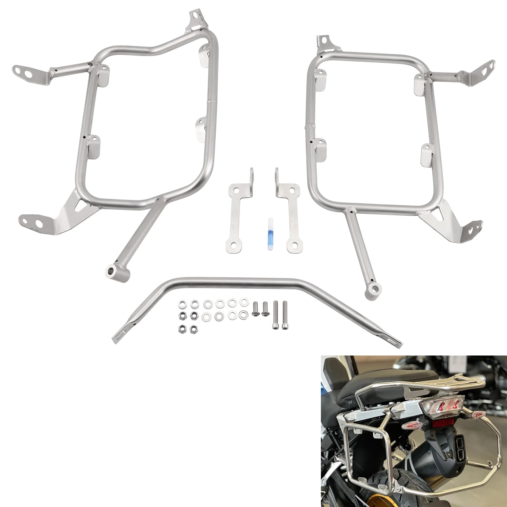 Saddlebag Rack Side Case Mount Bracket Fit For BMW R1200GS 2013-2018 ...