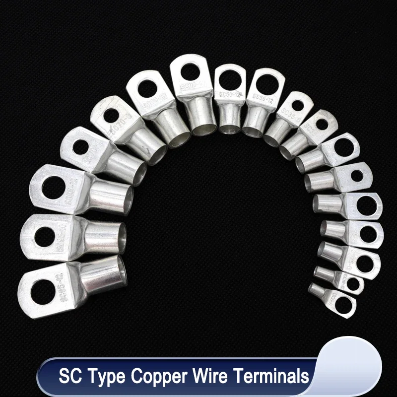 5Pcs-SC-Type-Wire-Nose-Terminal-SC35-SC50-SC70-SC95-Bare-Copper-Battery ...