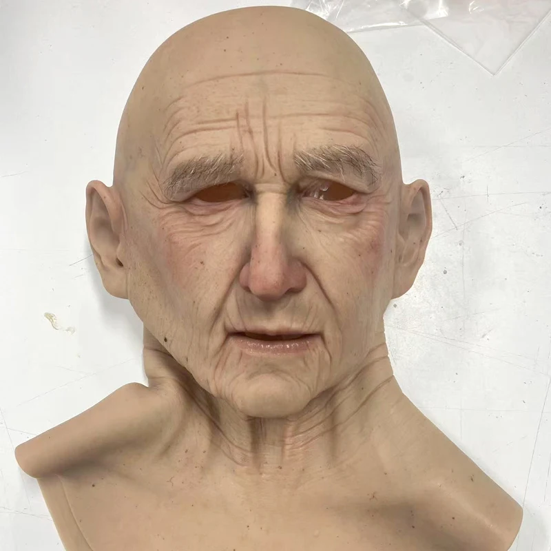 Realistic Silicone Mask Realistic Soft Full Head Cosplay Mask Halloween ...