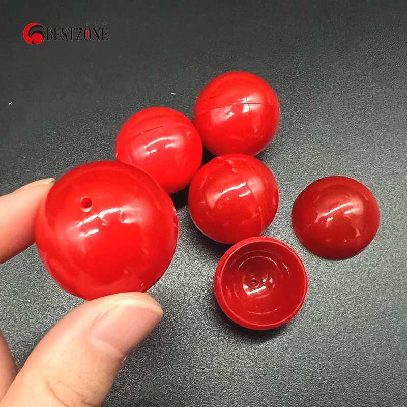 50Pcs/Lot 1.1Inch D28MM Toy Capsules Plastic PS All Red Round Surprise ...