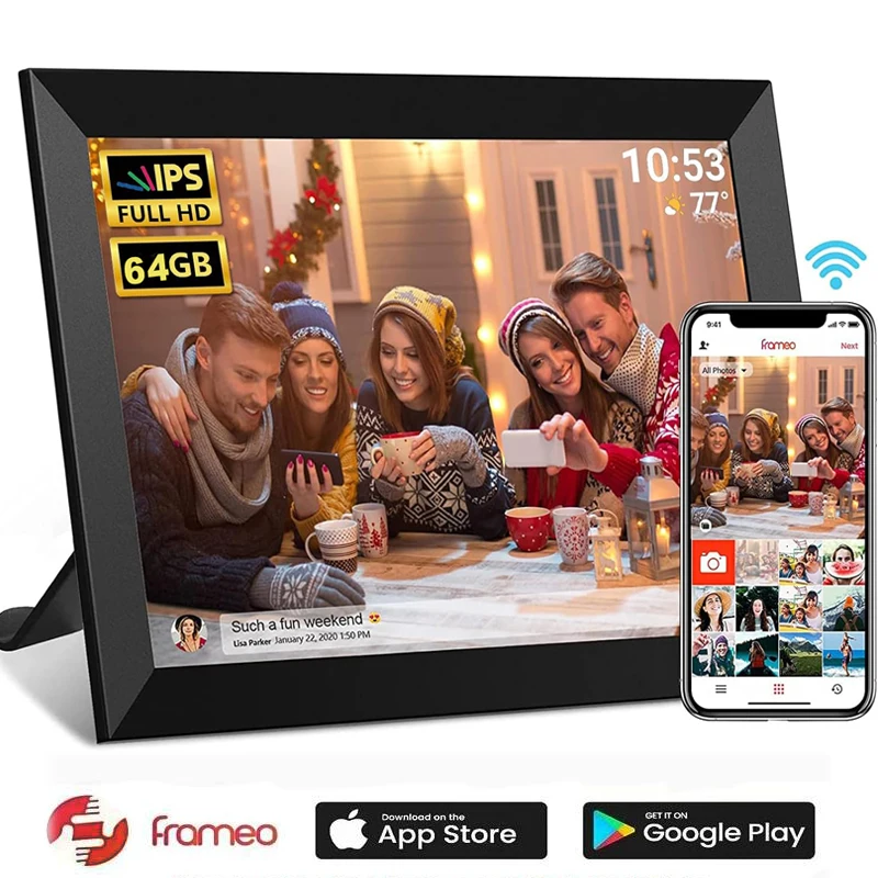 Porta Retratos Digital 10 1 Pulgadas 32 Go 64 Go Wifi Inteligente Con