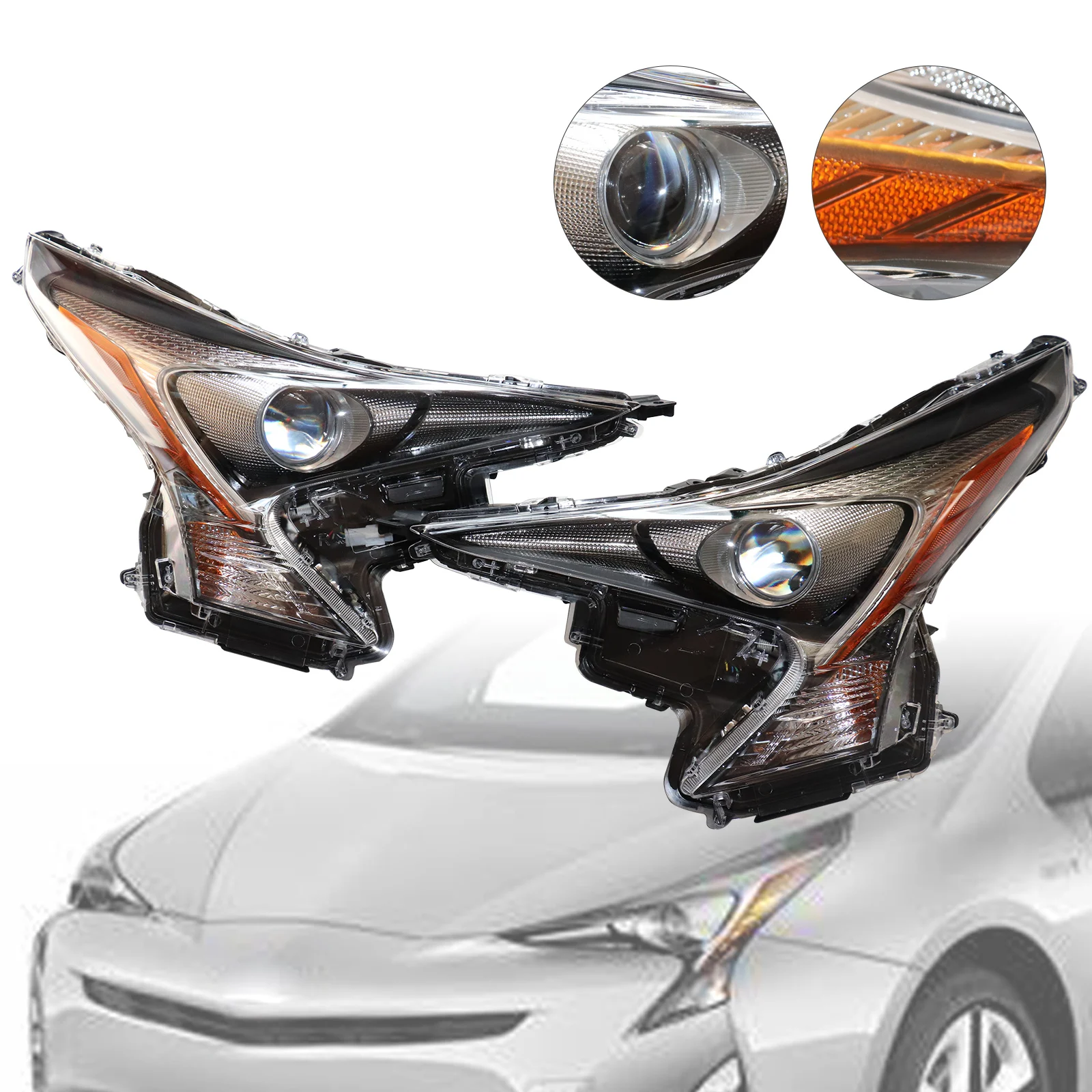 Left-or-Right-LED-Car-Headlight-Assembly-For-Toyota-Prius-2016-2017 ...