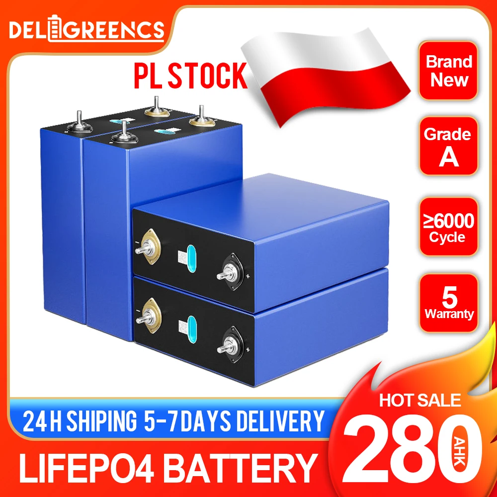 Lifepo4 280AH Battery Grade A 6000 Cycles Lifepo4 Rechargable Battery ...