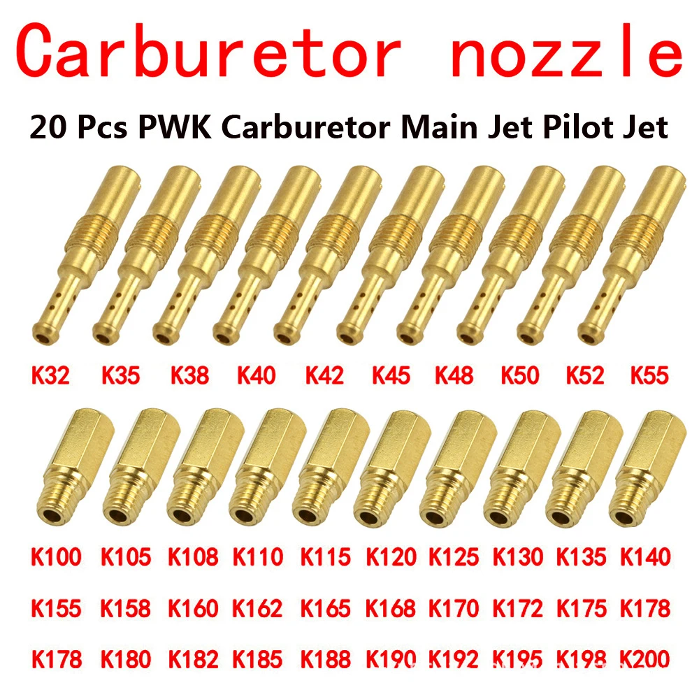 20pcs-Pack-Motorcycle-Carburetor-Main-Jets-Slow-Pilot-Jets-Carb-Brass ...