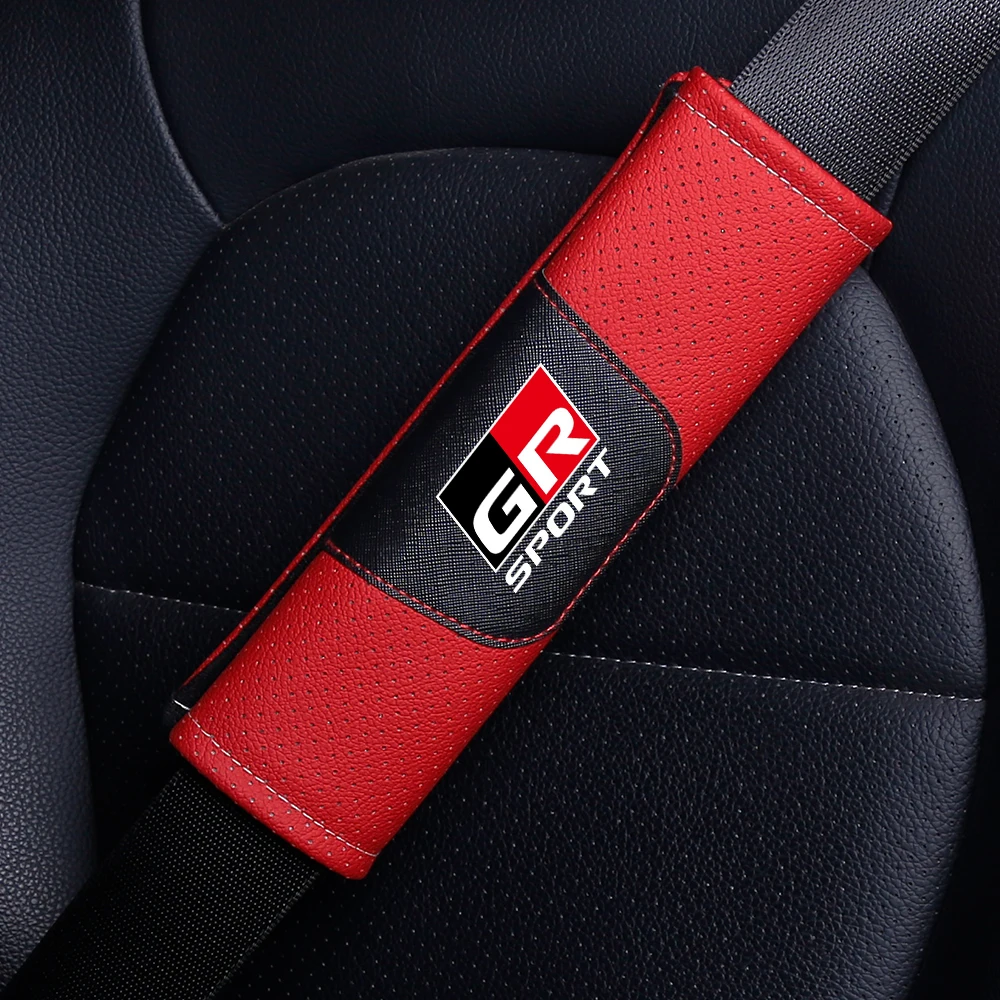 1Pcs Genuine Leather High Quality Car Safety Belt Shoulder Cover Pad ...