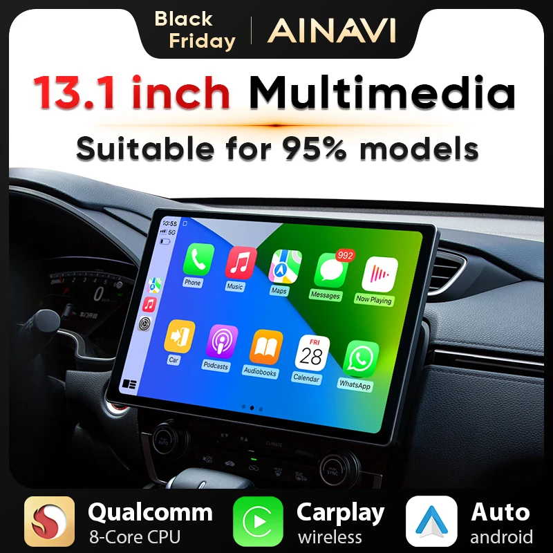 Ainavi 13.1 Inch Android Car Radio For Vw Volkswagen Toyota Honda Kia ...