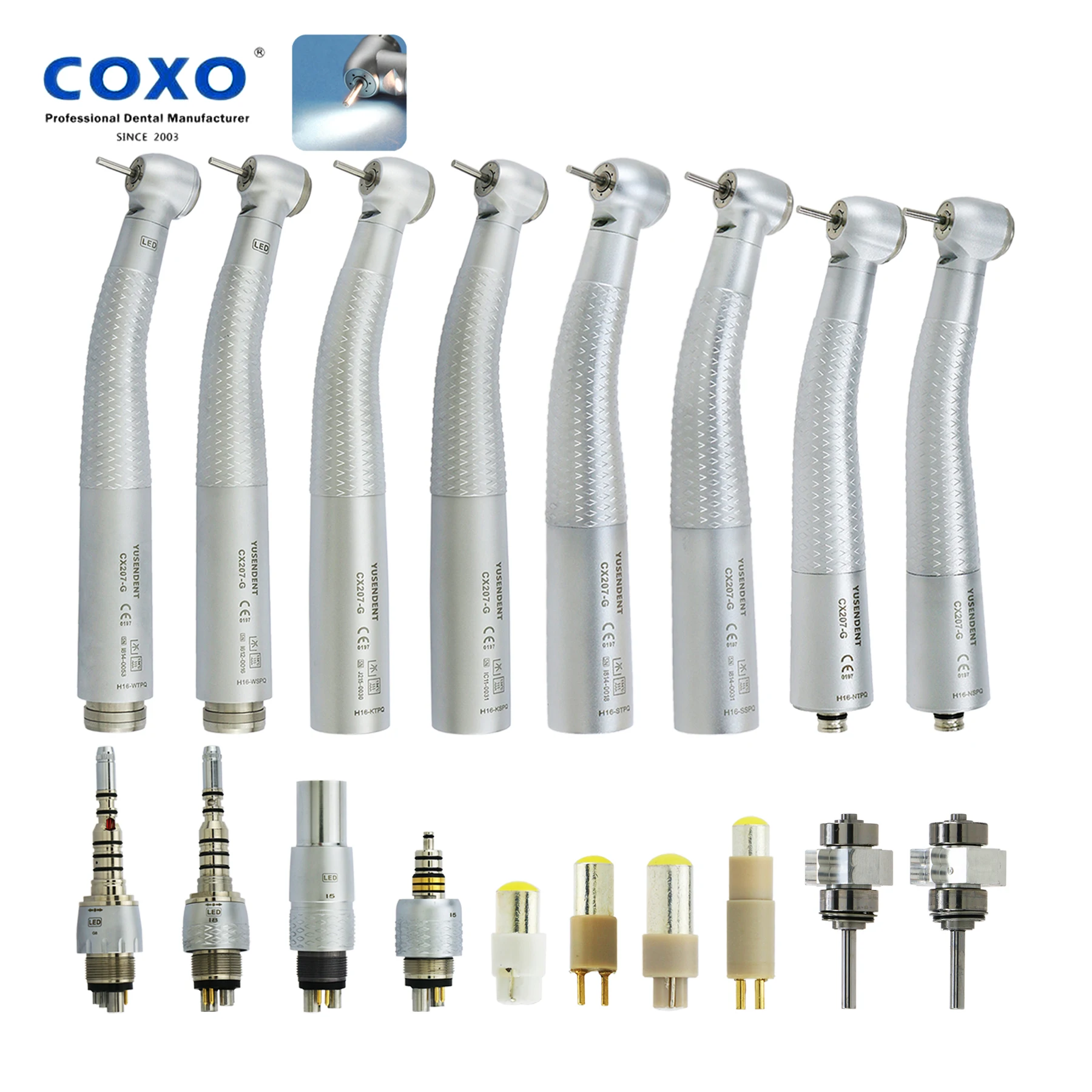 KaVo-Multiflex-NSK-Phatelus-Sirona-LED-Coupler-Coupling-6Pin-Fit-COXO ...