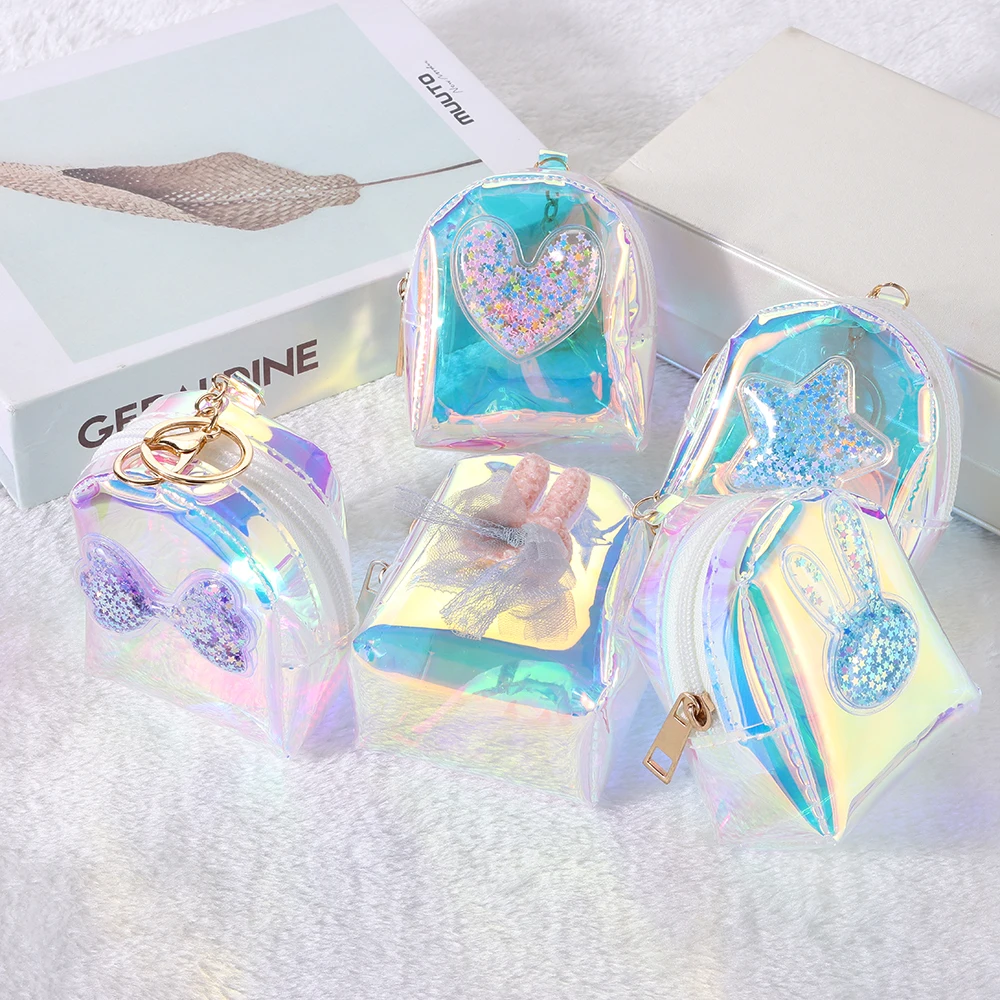 Colorful Zipper Storage Bag Girl Coin Purse Mini Backpack Money Bag ...