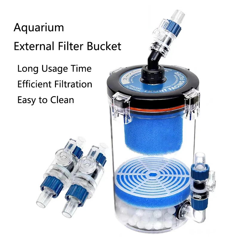 External-Aquarium-Canister-Filter-Quiet-Sponge-Filter-Bucket-No-Pump ...