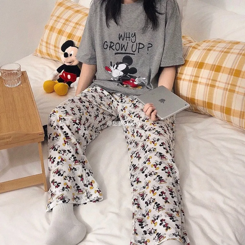 Women-s-Summer-Short-Sleeve-Loungewear-Set-Cartoon-Loose-Sleepwear ...