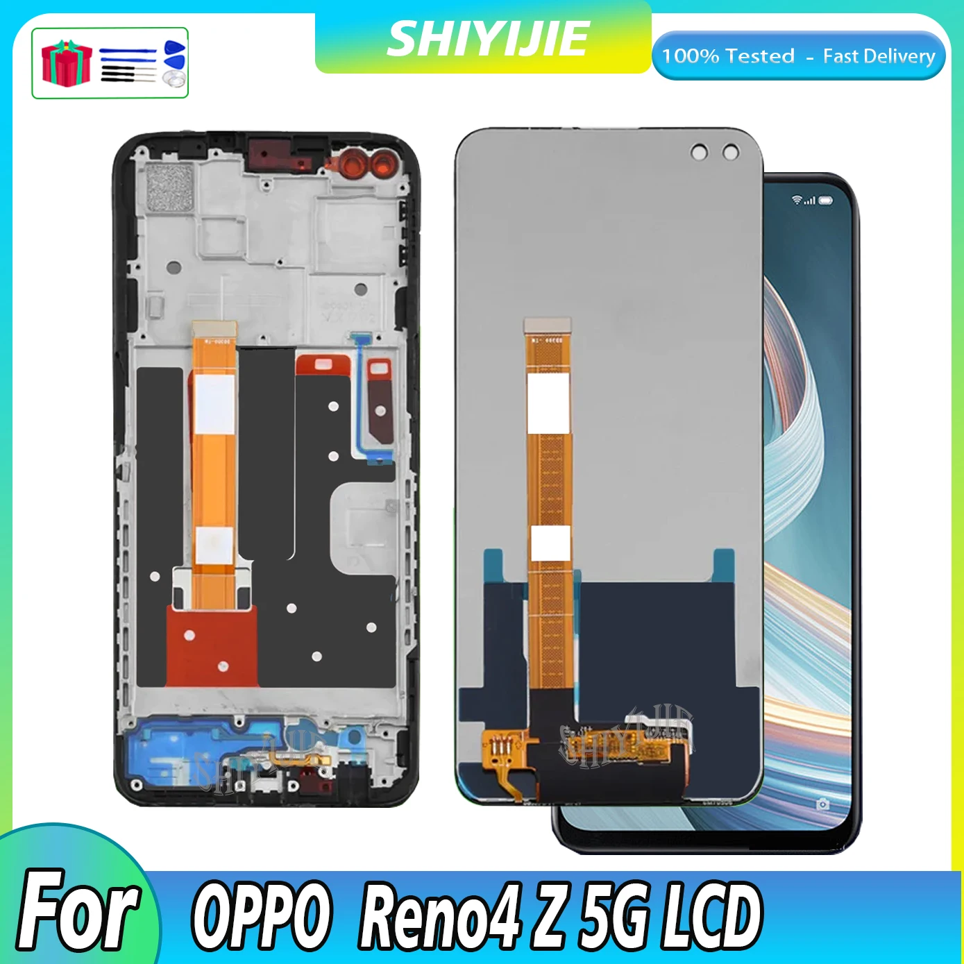 Original 6.57" For OPPO Reno4 Z 5G LCD Display Touch Screen Digitizer ...