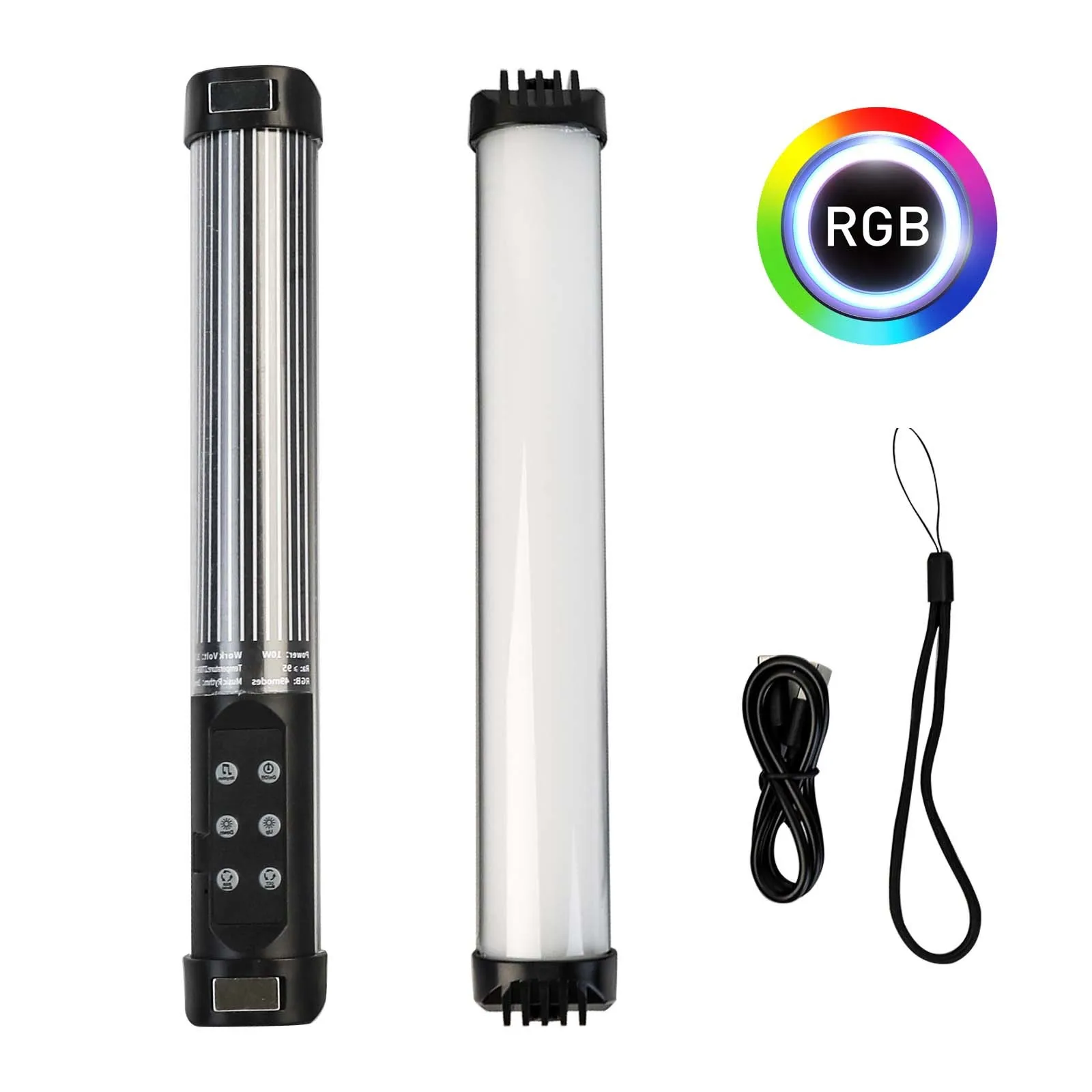 Mini RGB Magnet Photographic Lighting 2700-7500K Photography Handheld ...