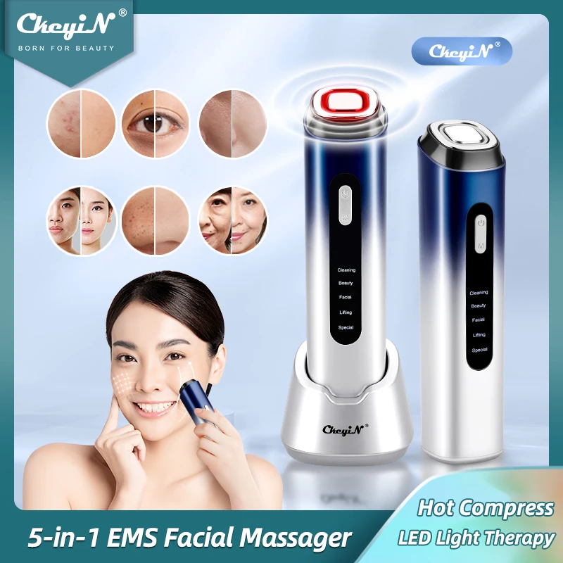 CkeyiN-Multifunction-Facial-Care-Massager-Electric-Vibration-EMS-Face ...