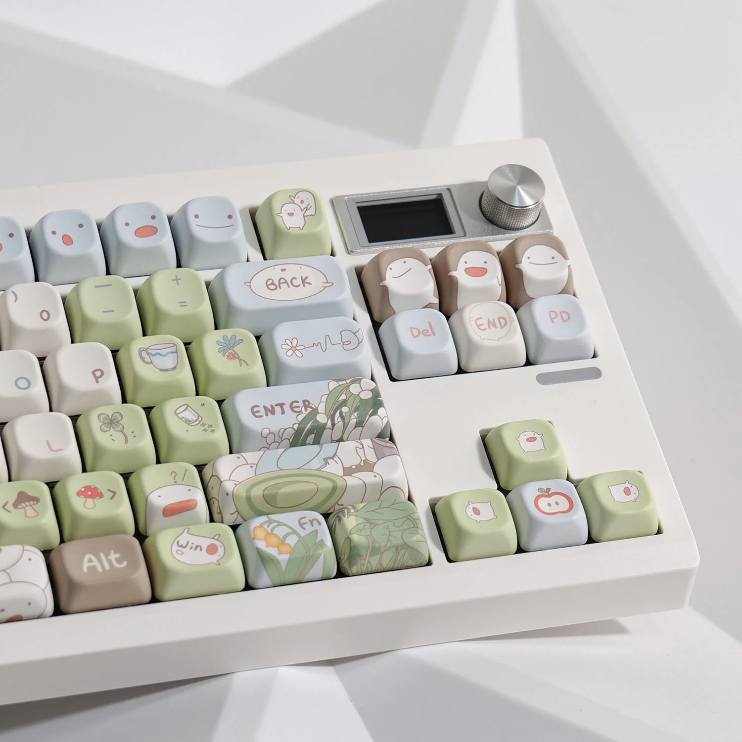 Cute-Keycaps-141-Keys-MOA-Keycaps-Gift-Pbt-Key-Cap-Square-Thermal ...