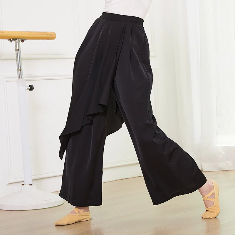 Women-Modern-Dance-Pants-Loose-and-Elegant-2-Layer-Wide-Leg-Pants ...