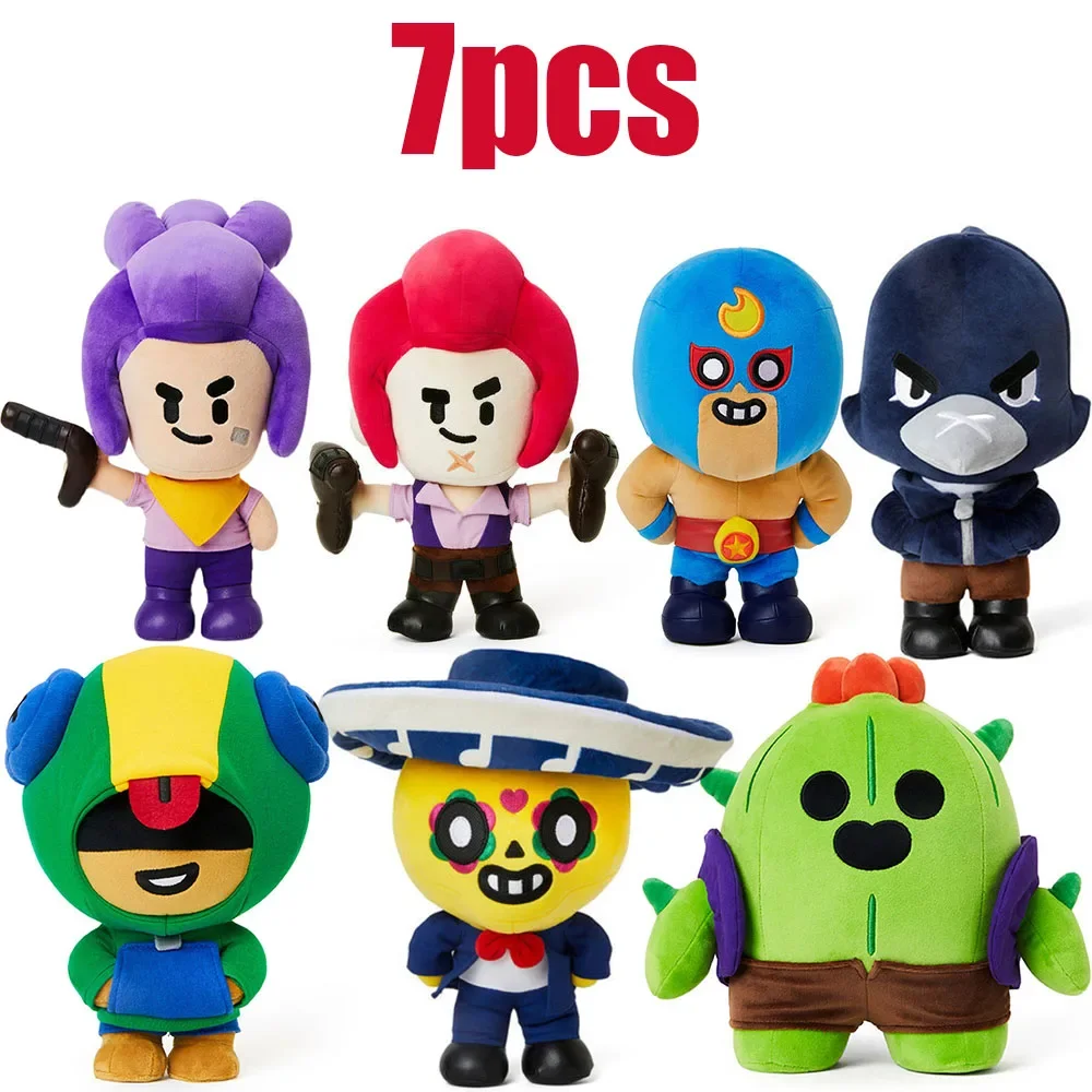 Brawl-Plush-Spike-Shelly-Clot-Leon-Poco-Stars-Plush-Toy-Stuff-Pillow ...