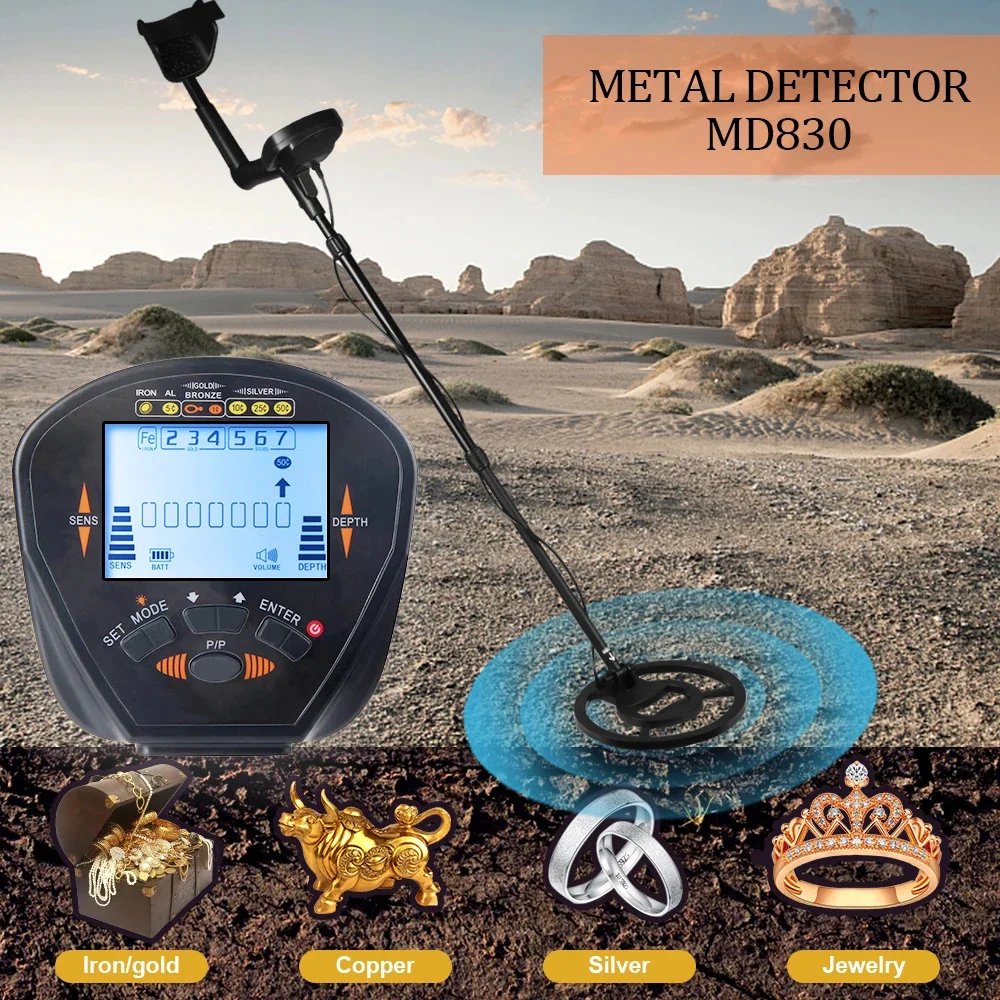Detector-de-Metales-MD830-profundidad-subterr-nea-2-5-m-esc-ner-de-b ...