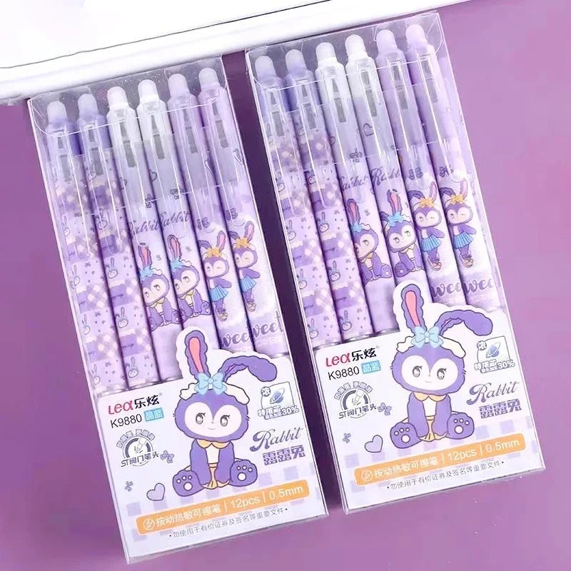 Kawaii-Rabbit-0-5mm-Erasable-Gel-Pens-Set-with-Refills-Black-Blue-Ink ...