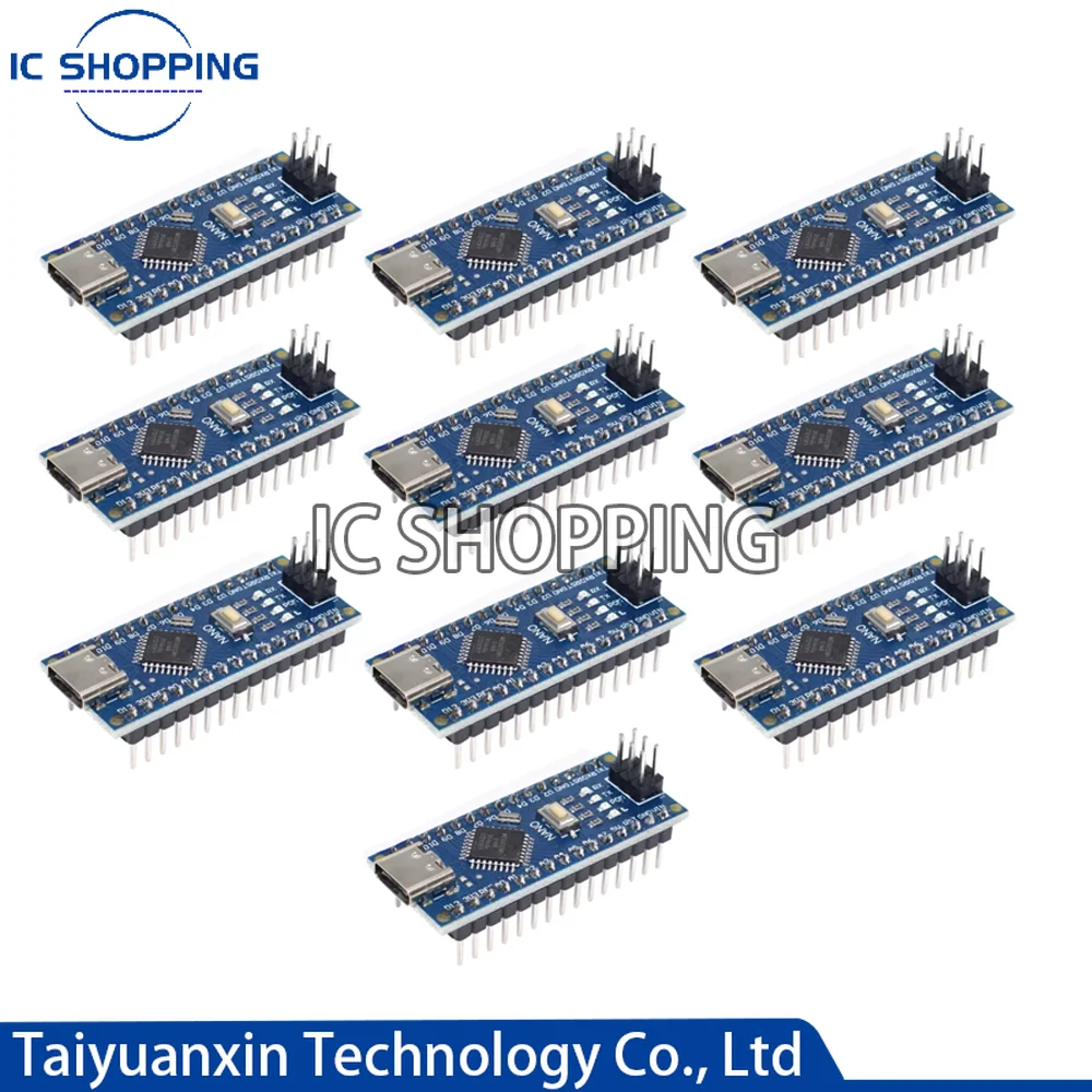 Placa De Microcontrolador Nano V3 0 De 10 Piezas Para Arduino Con