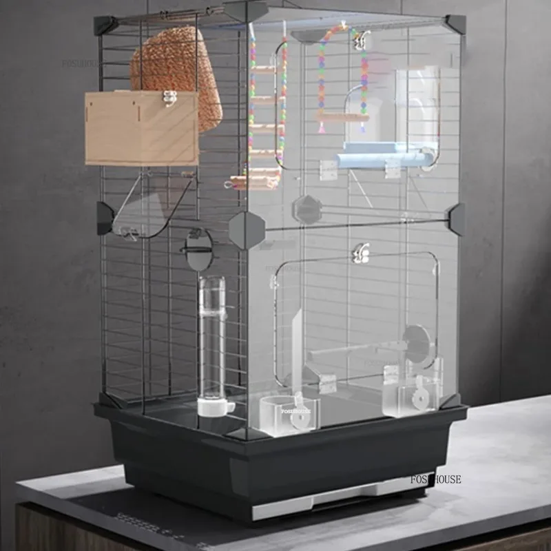New Parrot Acrylic Bird Cages Bird Accessories Special Bird House ...