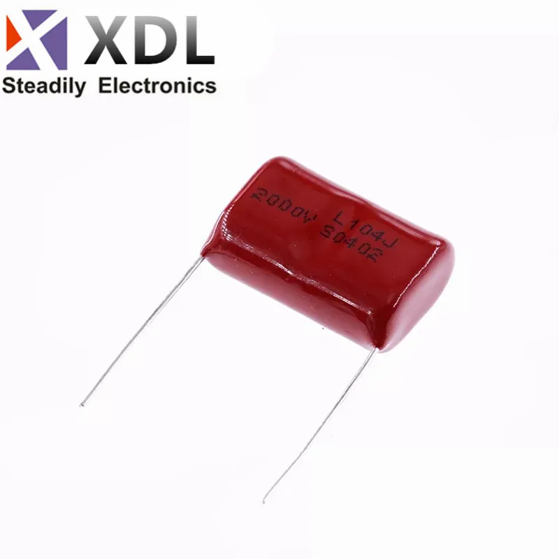 5PCS 0.1uF 2000V CBB filme de Polipropileno capacitor passo 104 100NF 2KV 25mm CBB81 CBB22