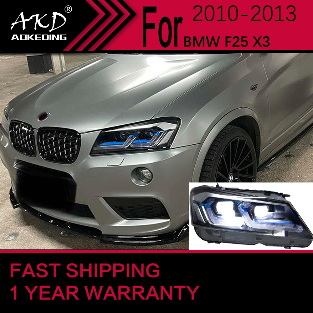 Car-Lights-for-BMW-X3-F25-LED-Headlight-2010-2013-X3-F25-Head-Lamp-Drl ...