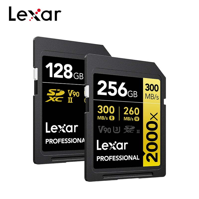 100-Original-Lexar-Memory-Card-64GB-128GB-256GB-2000x-SD-Card-V90 ...
