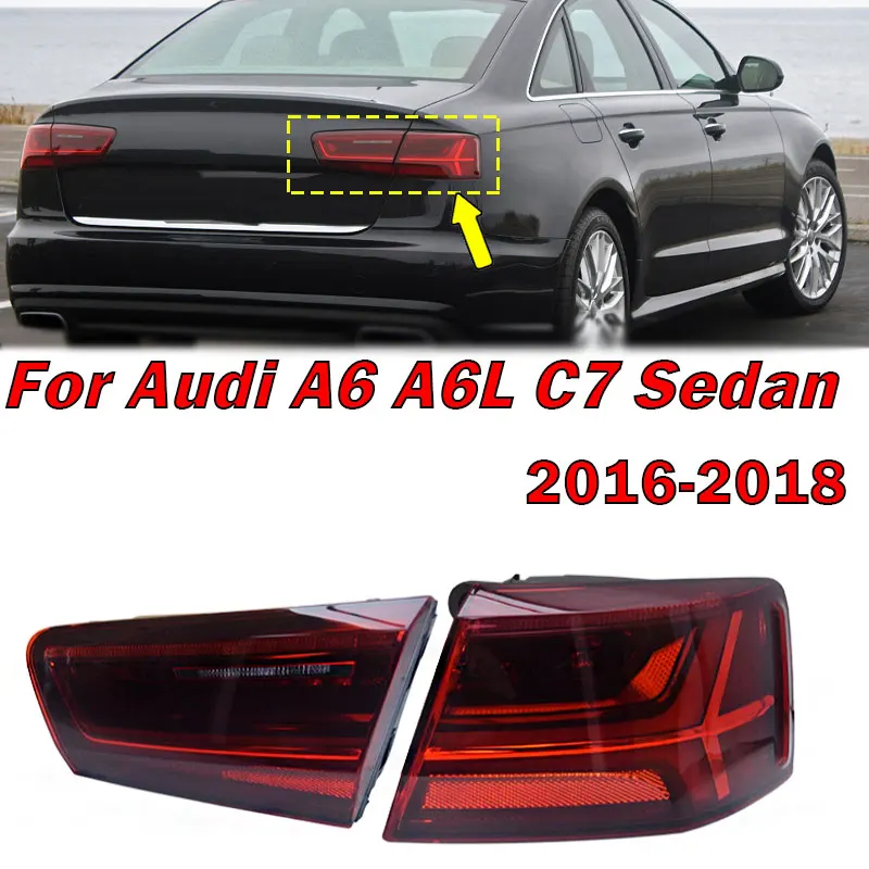 Car-Taillight-For-Audi-A6-C7-Sedan-2016-2018-Auto-Rear-Tail-Light ...