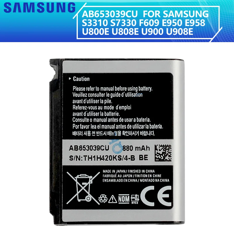 Batería de repuesto AB653039CA AB653039CC AB653039CE AB653039CU para ...