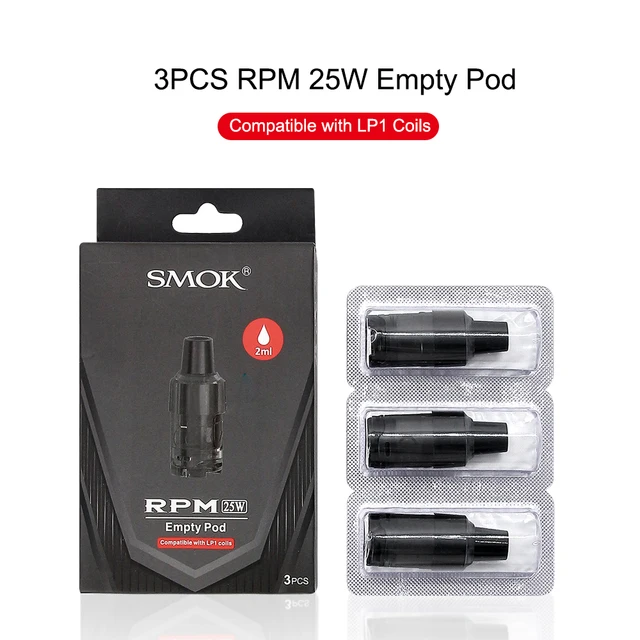 Original SMOK RPM 25W Kit Vape 900mAh Battery 2ml Pod Cartridge LP1 ...