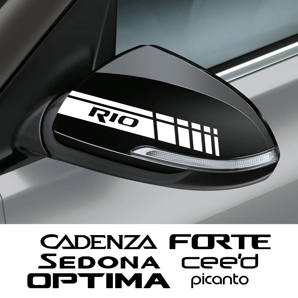 Car-Rearview-Mirror-Sticker-For-Kia-Rio-Picanto-Ceed-Optima-Forte ...