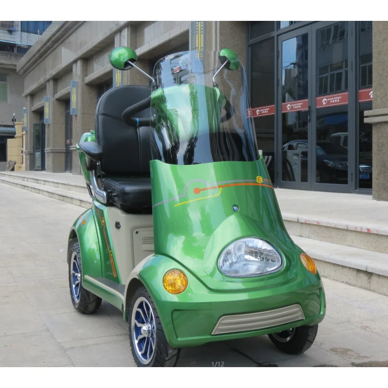 Low-Speed-Mobility-Scooter-4-Wheel-Electric-Magnetic-Brake-Electric ...