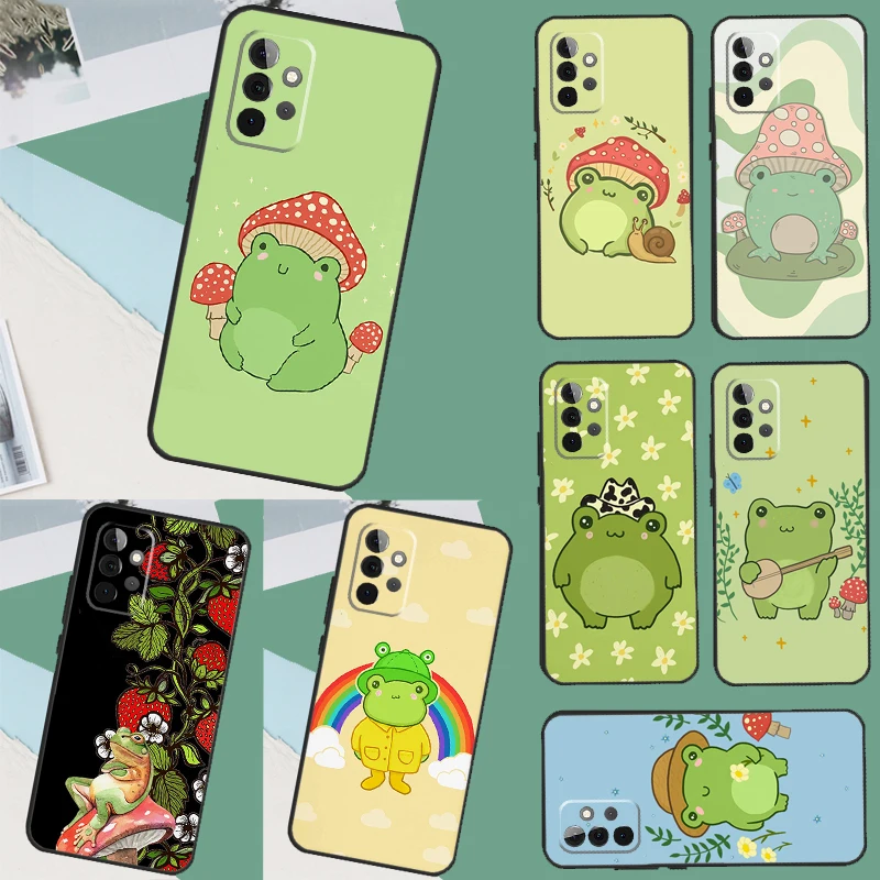 Est-tica-de-Cogumelo-Cottagecore-Frog-Capa-para-Samsung-Galaxy-A34-A54 ...