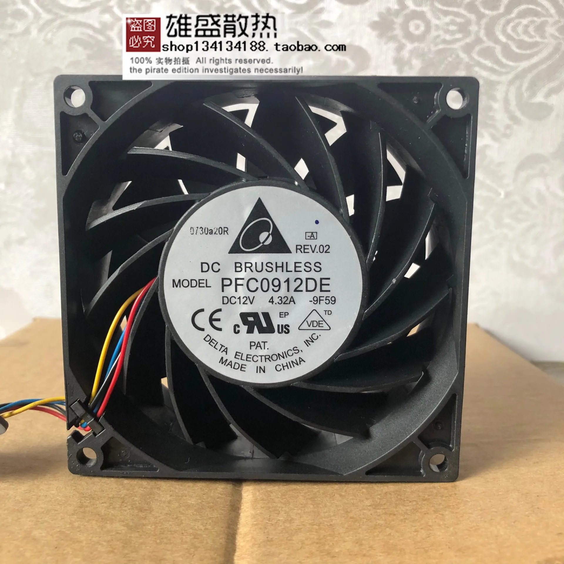 For-Delta-Pfc0912de-9038-12V-4-32a-9cm-Violence-Double-Ball-Server-Fan-Kit.jpg