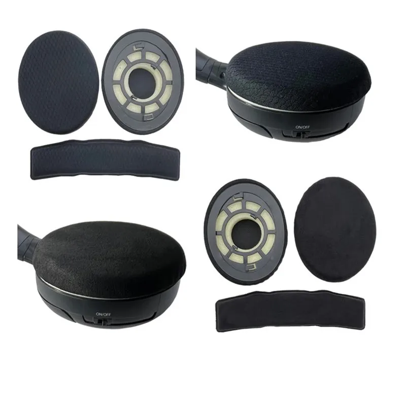 Replacement-1-Pair-Mesh-Fabric-Velvet-Fabric-Earphone-Accessories-or ...