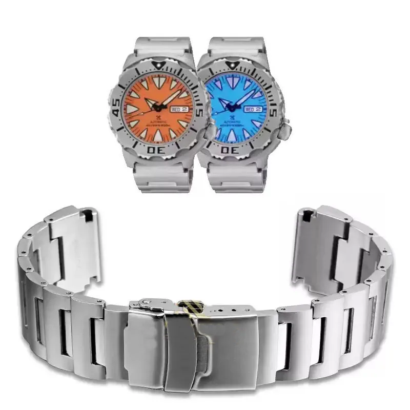 For Seiko Little Monster SKX779 SKX781 Precision Steel Watch Strap SRP ...