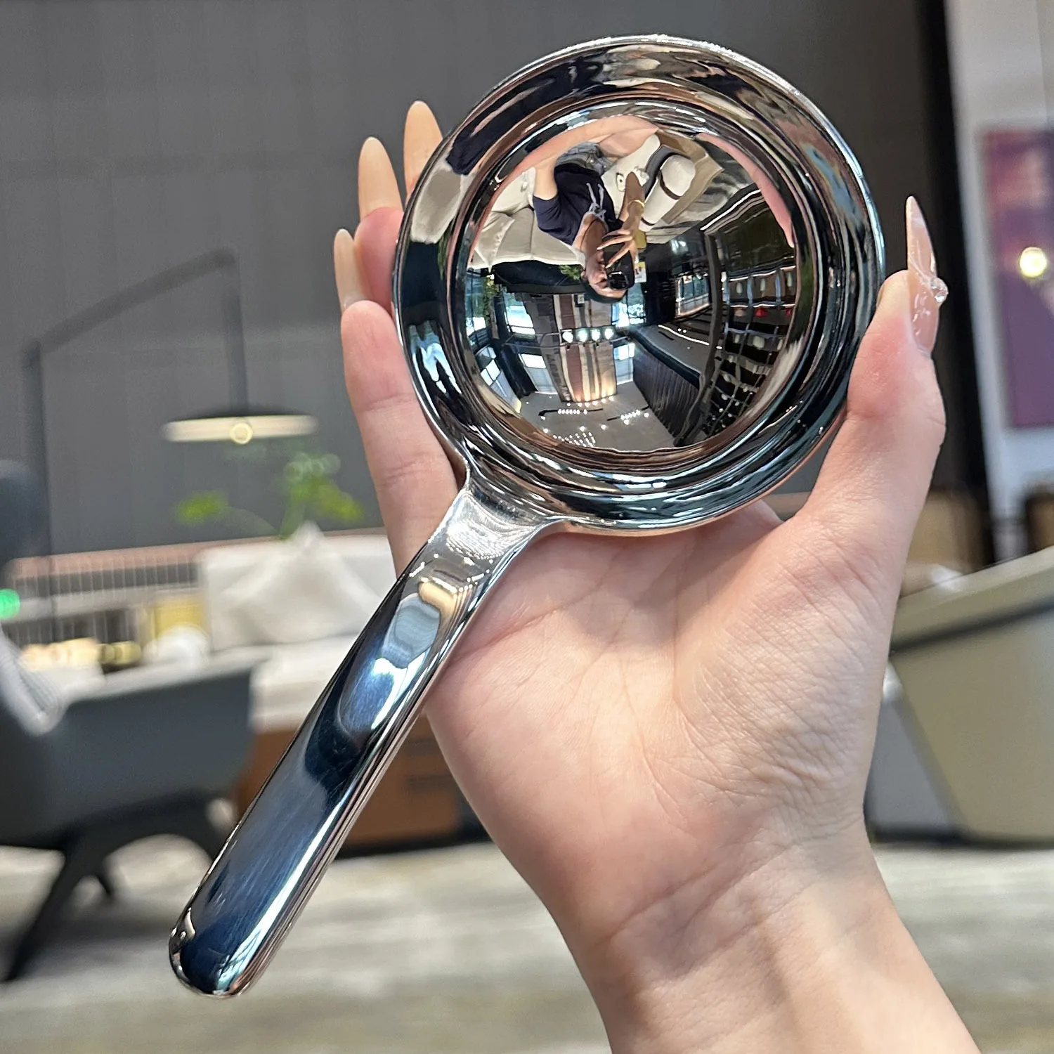 20cm Thick 316 Stainless Steel Soup Spoon With Short Handle, Large ...