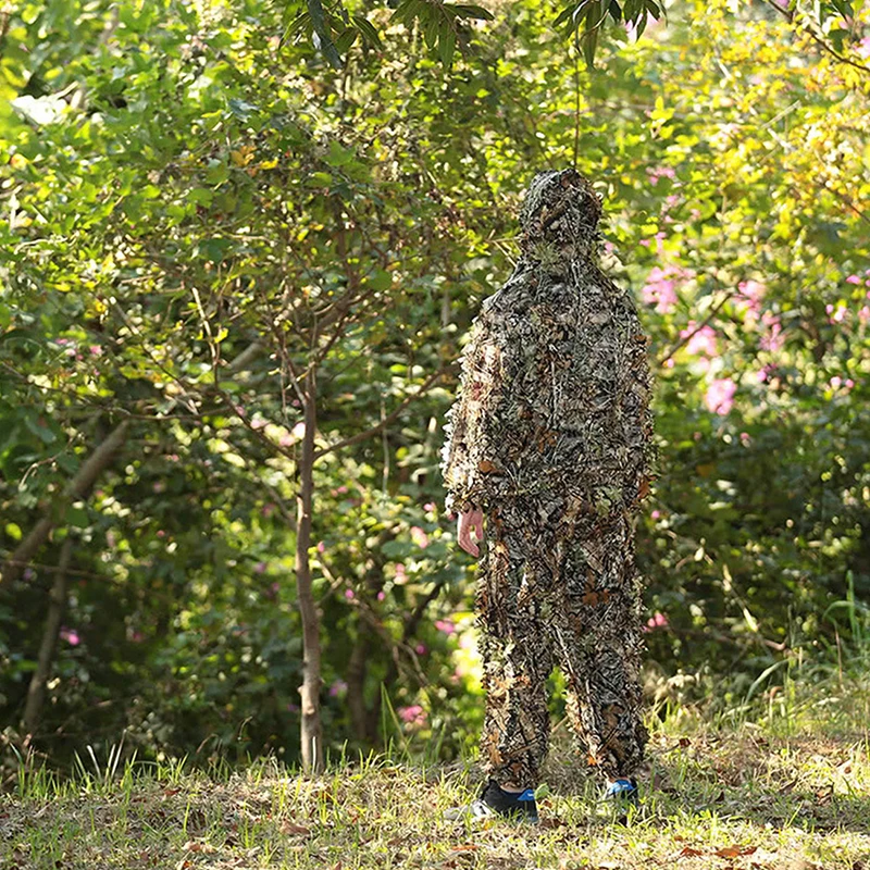 Men-Women-Kids-Ghillie-Suit-Hunter-Camouflage-Clothes-Robe-Hunting ...